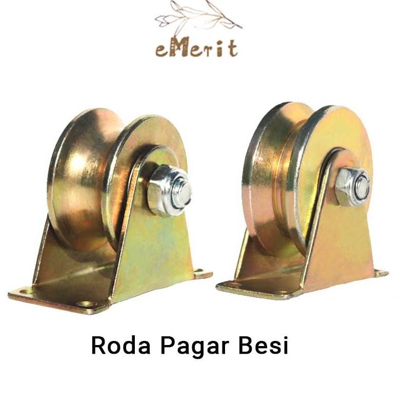 Jual Roda Pagar Besi Roda Gerbang Pagar Roda Rel Pintu Sliding Roda ...