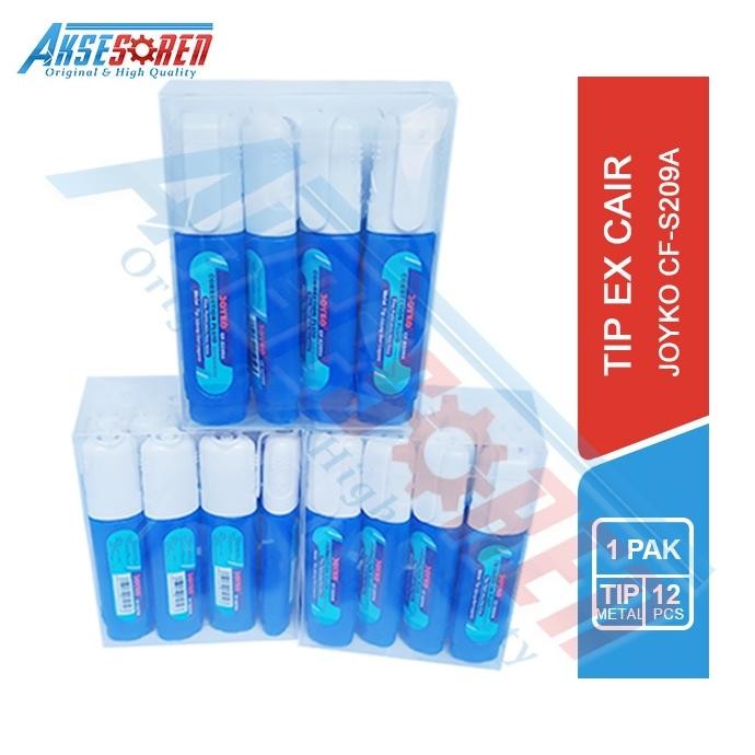 Jual Tipe Ex Fluid Joyko [CF-S209A/12 pcs] / Tip X Cair Penghapus ...
