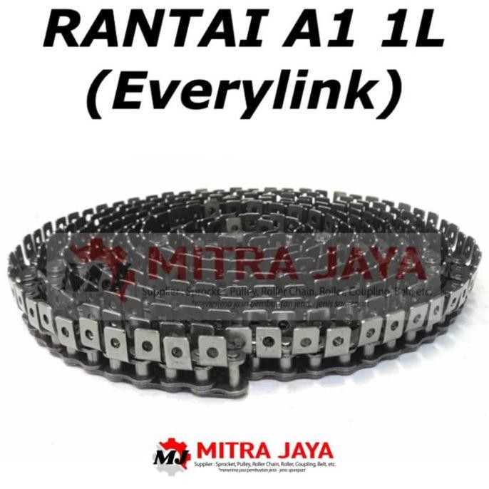 Jual RANTAI RS 50 A1 1L SINGLE BESI ROLLER CHAIN KUPING SEBELAH ...
