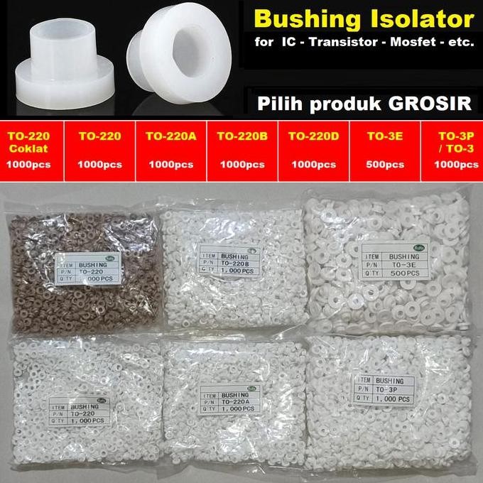 Jual GROSIR 1 PACK BUSHING POWER TRANSISTOR MOSFET RING NYLON ISOLATOR ...