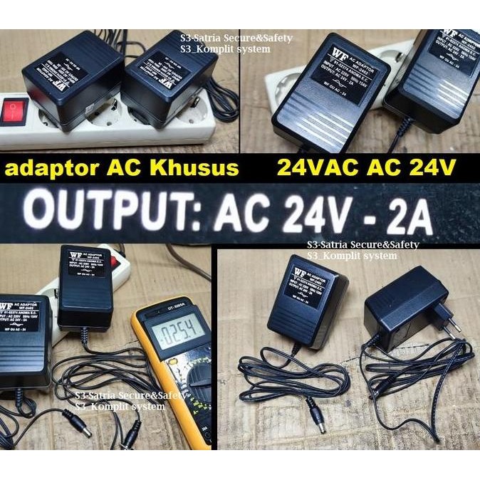 Jual Trafo Vac 24Vac Ac-Ac Adaptor Ac 24V 2A Cctv Ac24V 1A 1,5A Wf ...
