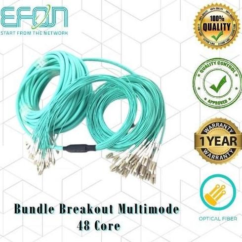 Jual Bundle Breakout Pigtail Om4 48 Core Lc Upc 100G Lszh 20 Meter New ...