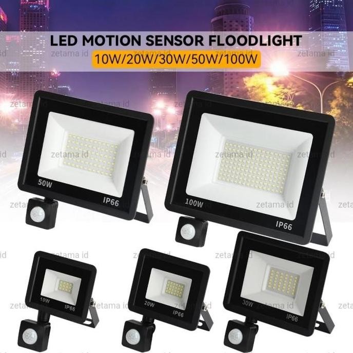 Jual Lampu Sorot Pir Sensor Gerak Induksi Sensor Cahaya Outdoor 220V AC Led Floodlight Induction ...