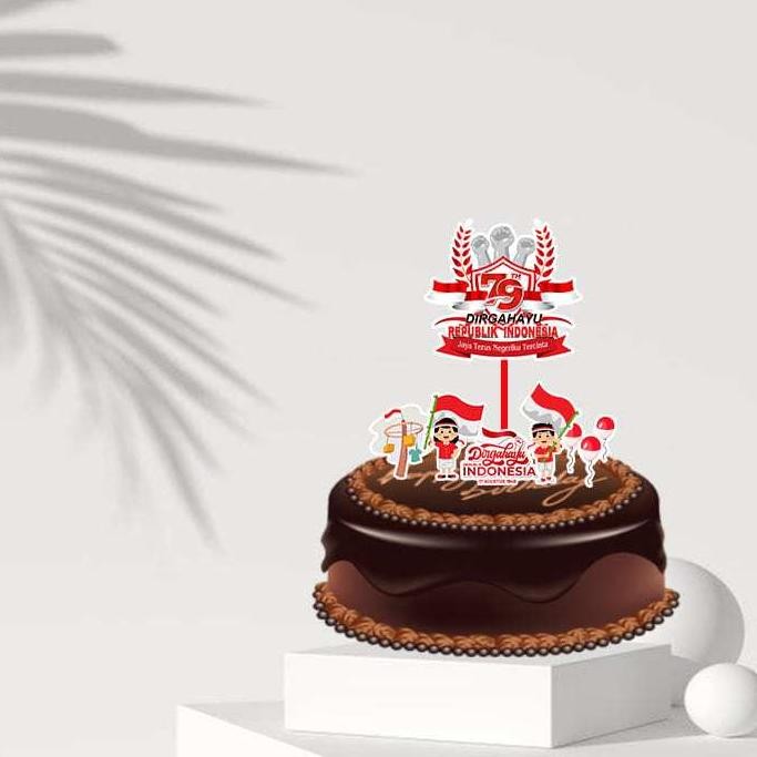 Jual Oz67 Gapura Topper Cake Hiasan Kue Ulang Tahun Kemerdekaan 17 ...