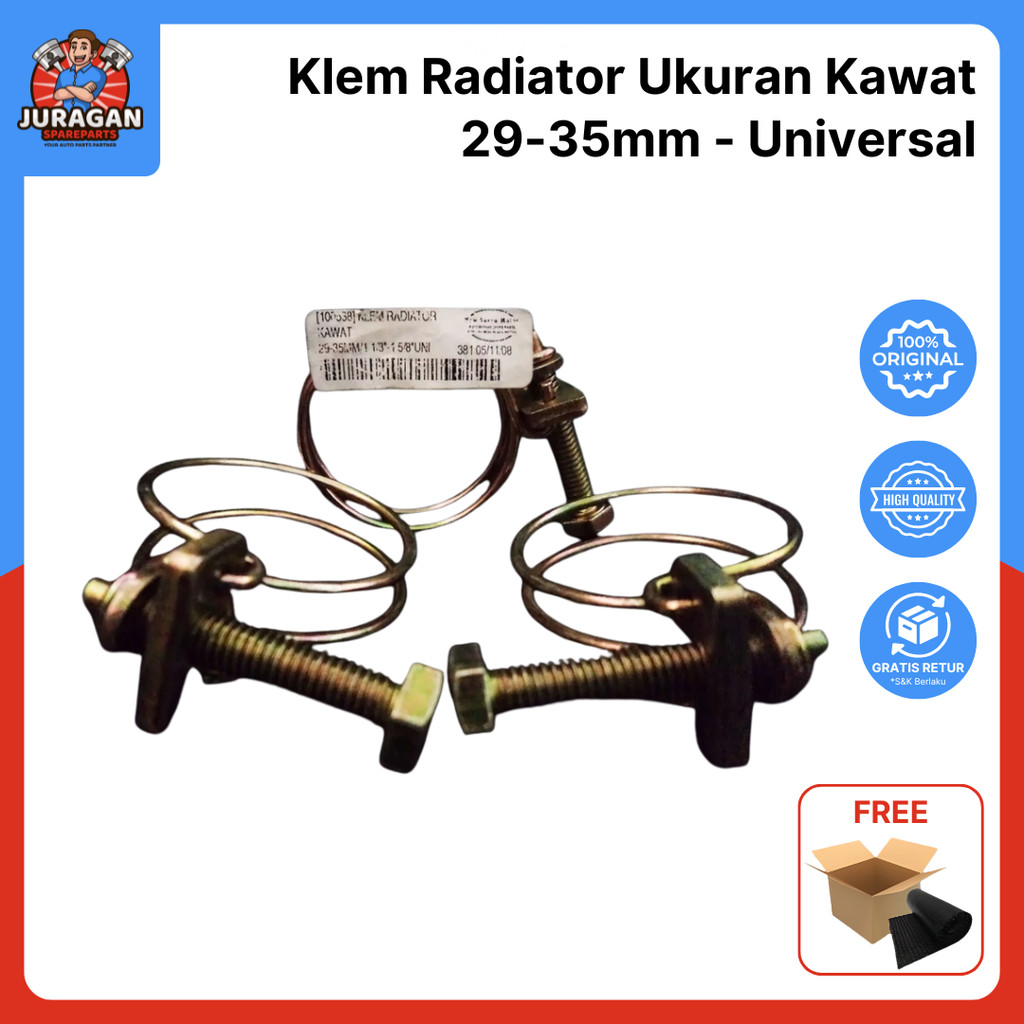 Jual Klem Radiator Ukuran Kawat 29-35Mm Universal | Shopee Indonesia