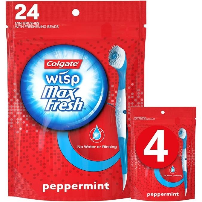 Jual Colgate Max Fresh Wisp Disposable Mini Travel Toothbrushes Nugi ...