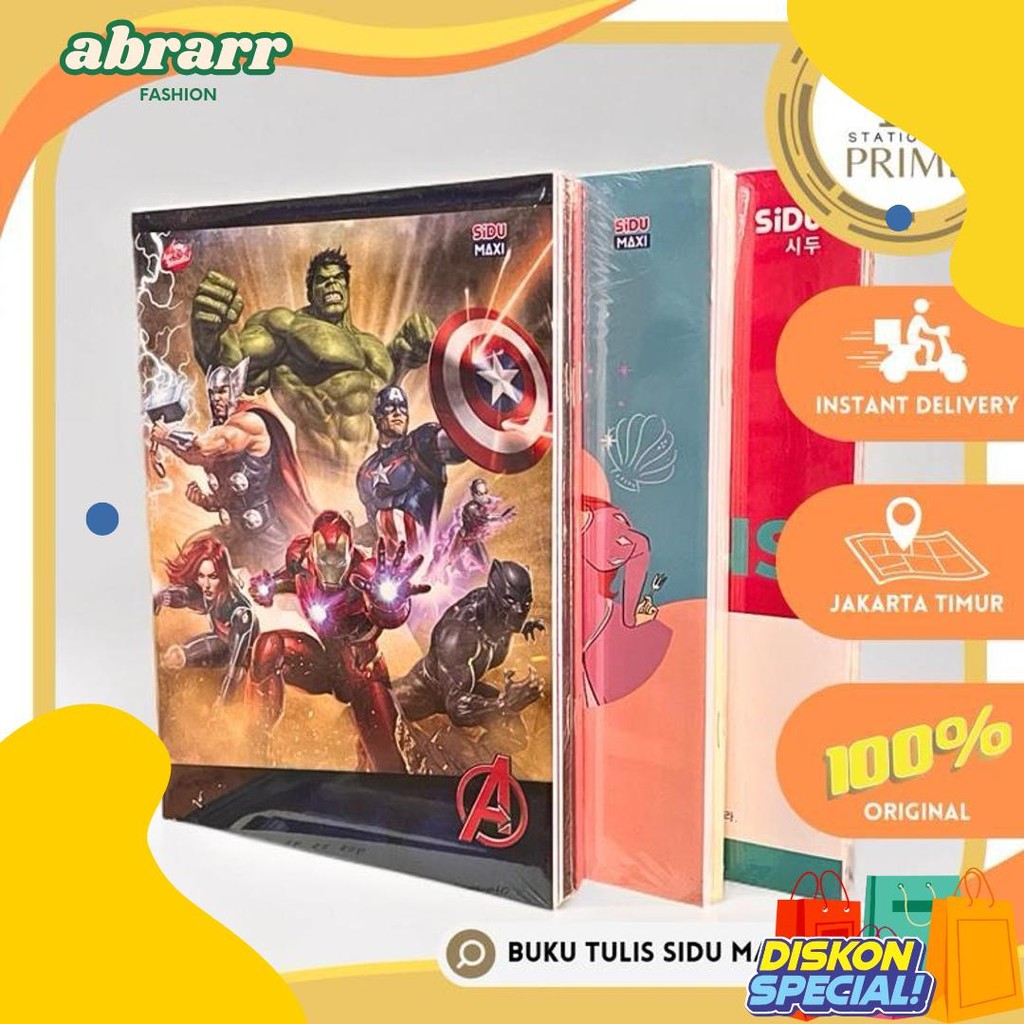 Jual Buku Tulis Sinar Dunia / Sidu Maxi 42 Lembar Campus Disney Princess Marvel (1 Pack Isi 5 ...