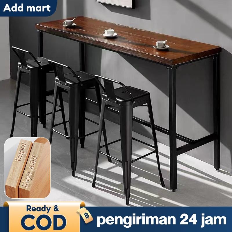 Jual Meja Bar Kayu Solid Dan Besi Meja Cafe Meja Tolix Meja Tinggi Meja ...