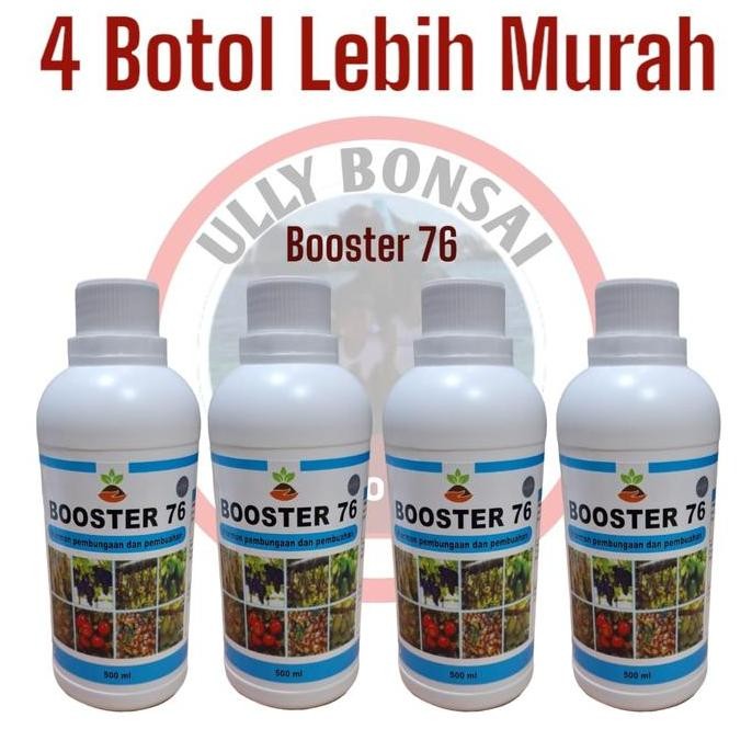 Jual Pupuk Booster 76 500Ml Paket 4 Botol Pelebat Tanaman Buah Segala ...