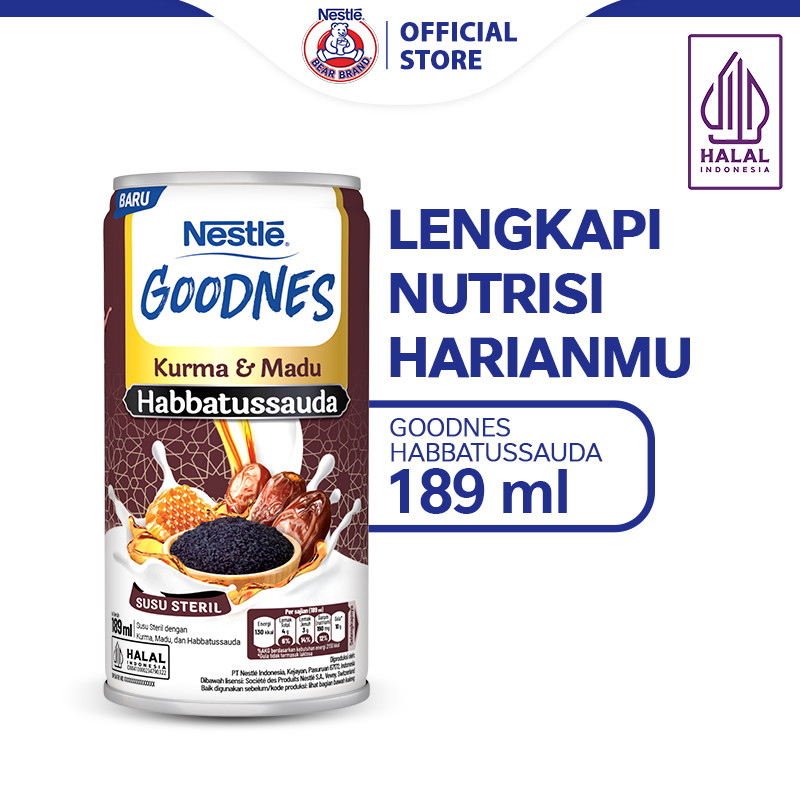 Jual BEAR BRAND Nestle Goodnes Habbatussauda 189ml | Shopee Indonesia