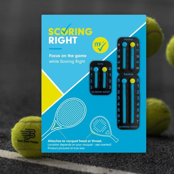 Jual Scoring Right For Padel Or Tennis White Or Black Raket New Best ...