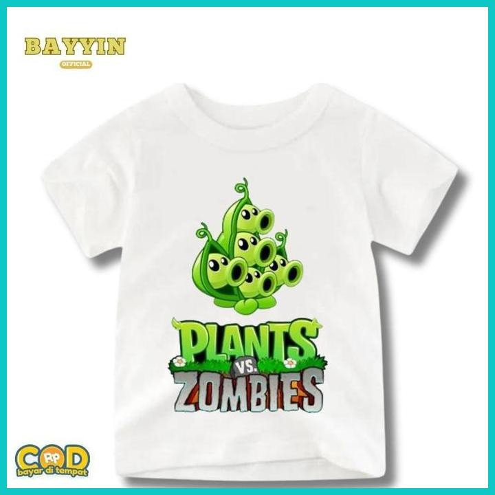 Jual 8.8 Kaos Anak Custom Nama Combed 30S Gambar Plants Vs Zombie 4 Untuk Anak Dan Hadiah Kaos ...