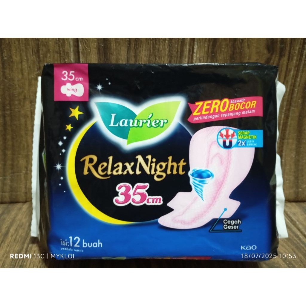 Jual Laurier Relax Night Wing 35cm 12 pcs | Shopee Indonesia