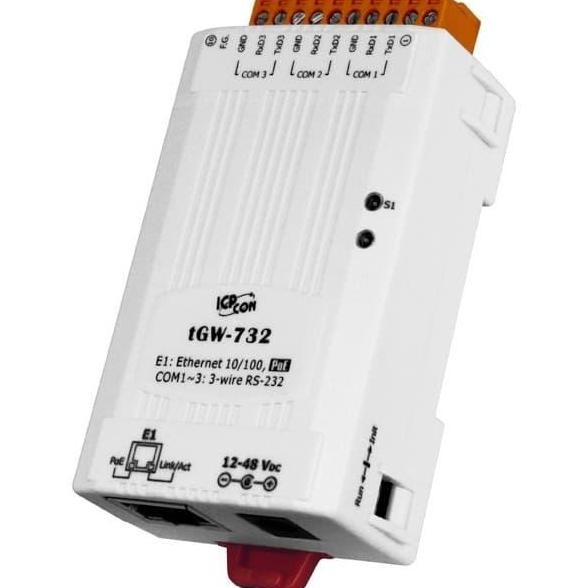 Jual Promo Modbus/TCP to RTU/ASCII RS232 3 ports Gateway ICPDAS | TGW ...