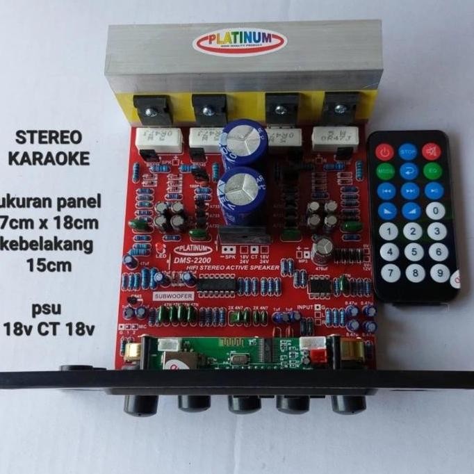 Jual ( DMS 2200 ) KIT PCB MODUL SPEAKER AKTIVE ACTIVE AKTIF STEREO MIC ...