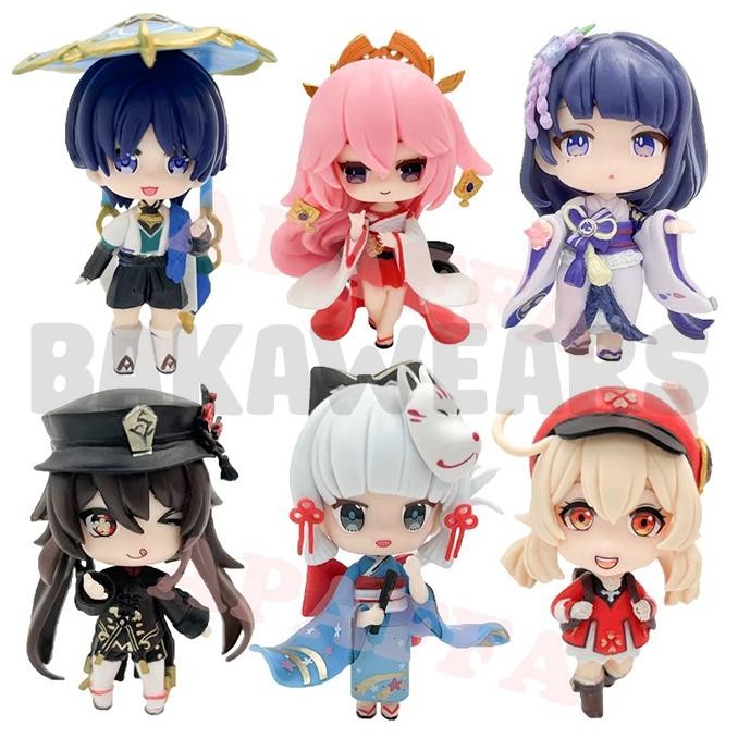 Jual Promo Gila Action Figure Genshin Impact 3: Cute Kawaii Version - Klee, Ayaka, Hu Tao ...