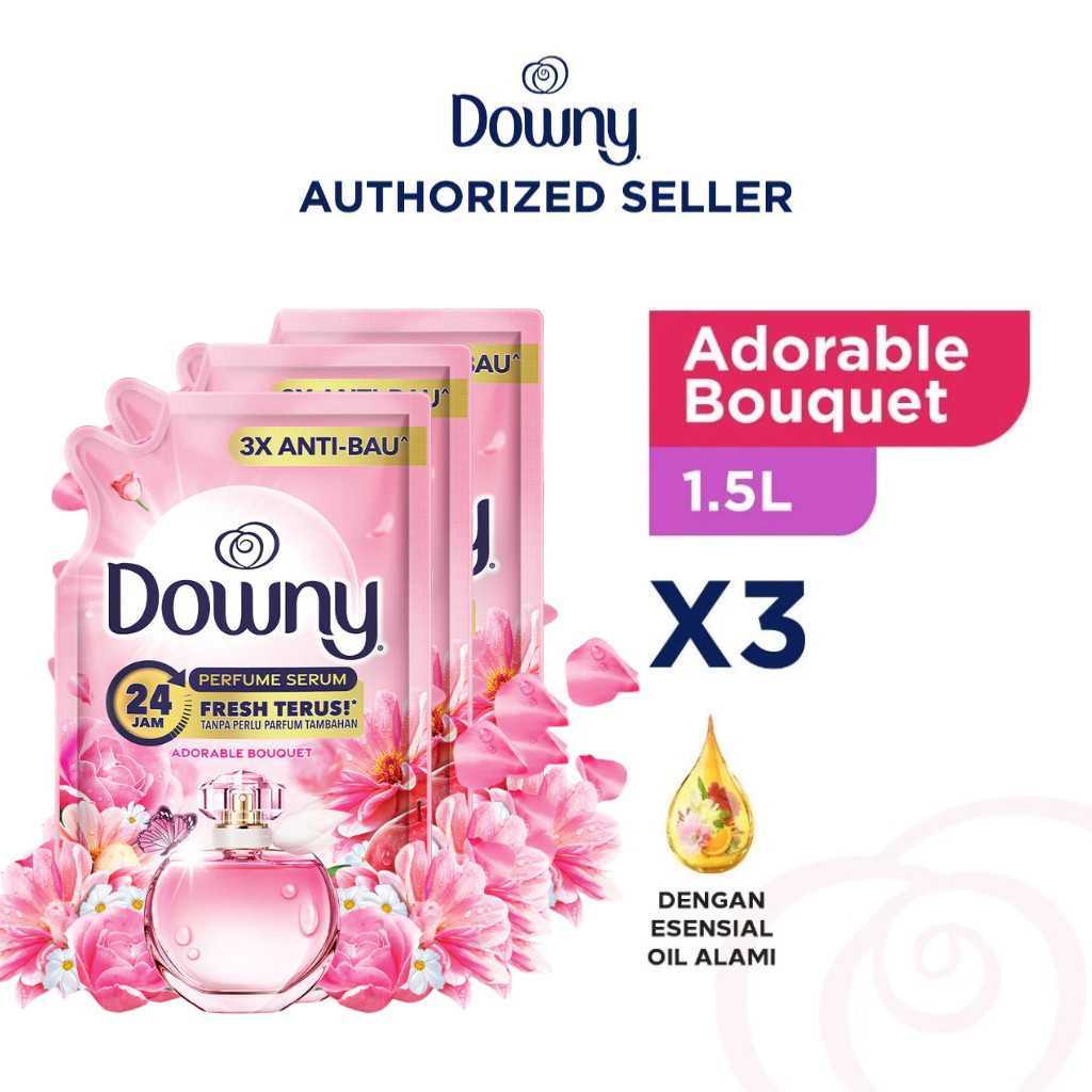 Jual Downy Premium Parfum Adorable Bouquet Pewangi Pelembut Pakaian ...