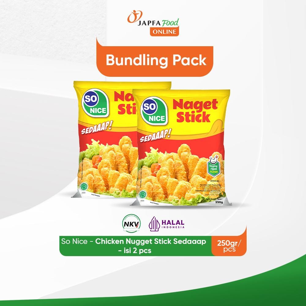 Jual So Nice Sedap Stick Nugget 250gr - Isi 2 pack | Shopee Indonesia