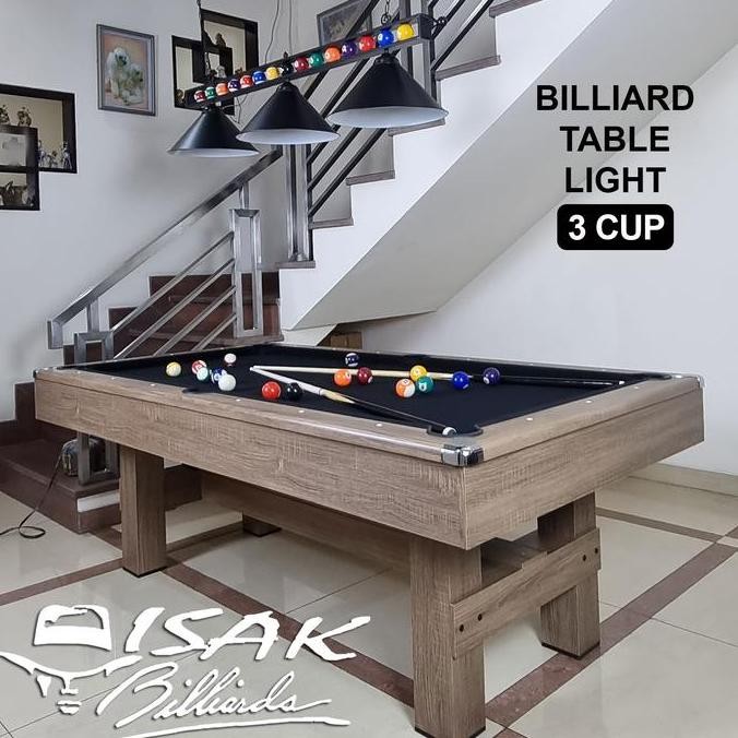 Jual Siap Kirim Lampu Meja Billiard 3 Cup Luxury | Real Pool Balls ...