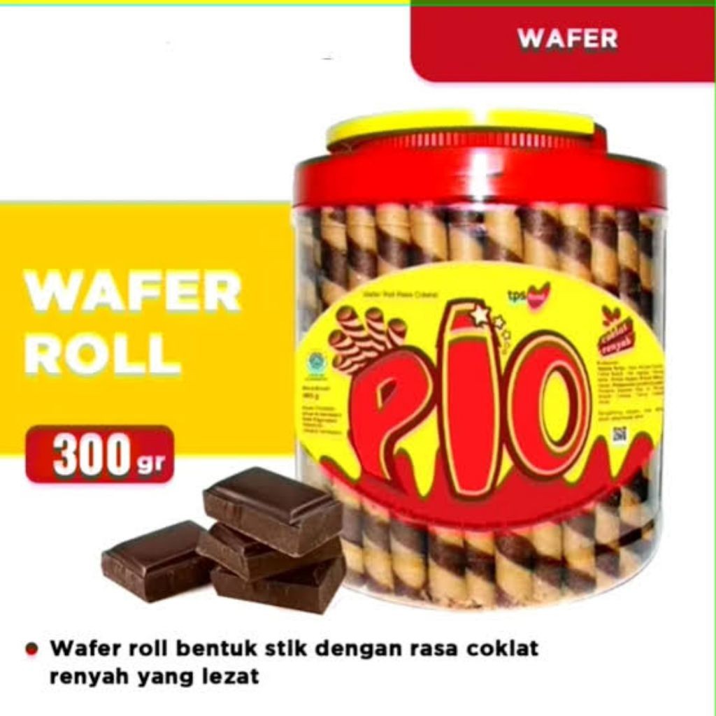 Jual PIO wafer roll 1 dus isi 6 toples | Shopee Indonesia