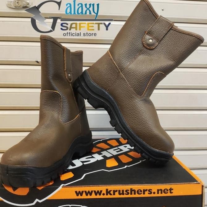 Jual New // Sepatu Safety Krusher Texas Brown / Black Original ...