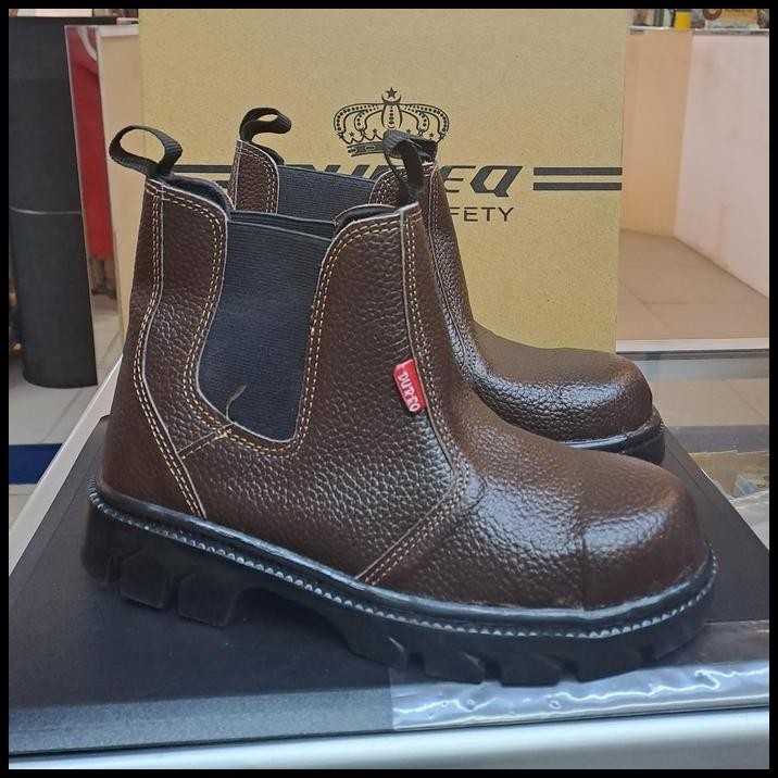 Jual Sepatu Safety kulit/ Sepatu Safety Boot Depan Baja/ Sepatu Safety ...