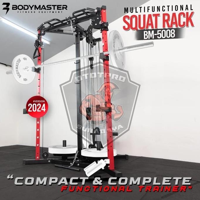 Jual TERBARU - BODYMASTER BM-5008: Squat Rack Multifungsi + Dual Cable ...