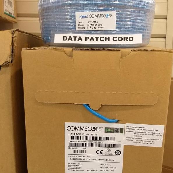 Jual Kabel Lan Cat 6 Commscope U 100 Meter | Shopee Indonesia
