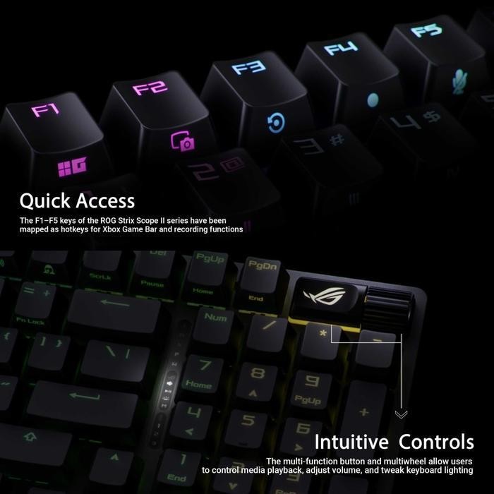 Jual Tp Asus Rog Strix Scope Ii 96 Wireless Gaming Keyboard Computer ...