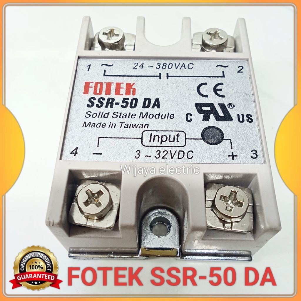 Jual solid state modul SSR-50 DA / ssr 50da fotek original | Shopee ...