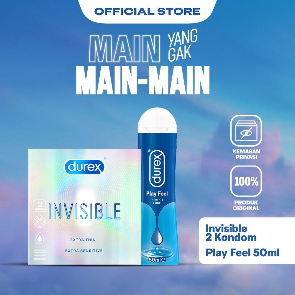 Jual Durex Invisible 2s + Lube Playfeel Lubricant 50ml - Kondom Tipis ...