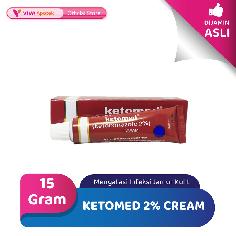 Jual Ketomed 2% Cream / Ketoconazole / Panu / Kutu Air (15 Gram ...