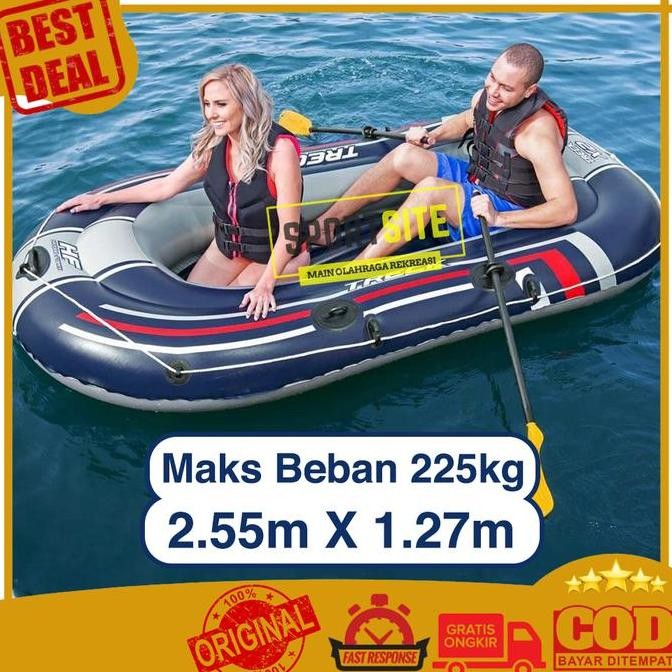 Jual Bestway Hydro Force Treck X2 Inflatable Boat Set Peralatan Alat ...