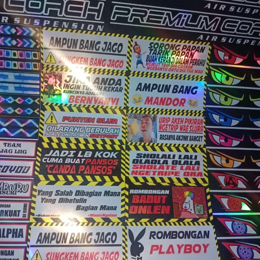 Jual Um57 XCT-2328 Paket Lengkap Stiker Miniatur Bus (Stobo Mata ...