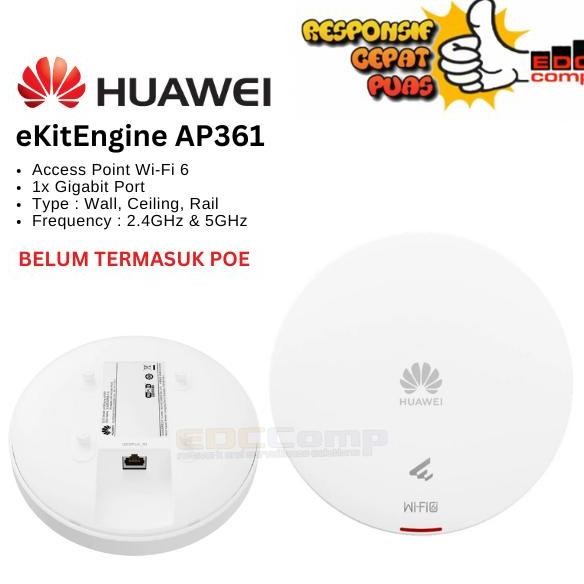 Jual Huawei eKitEngine AP361 | Wi-Fi 6 802.11ax Indoor Ceiling access point MIMO AP wifi dual ...