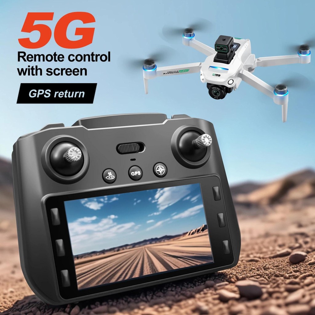 Jual 2024 S159 GPS PRO Drone 5G 8K HD Aerial Photography Dual-Camera Dron with Screen ...
