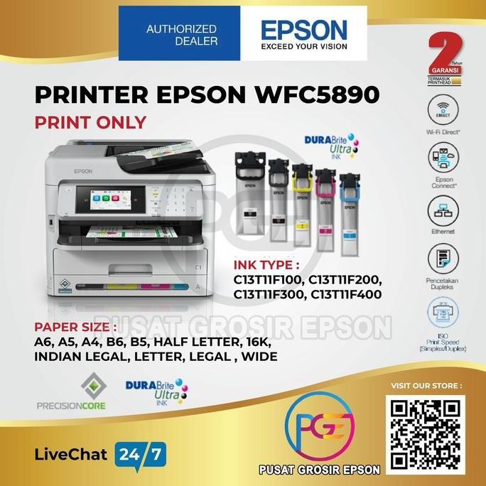 Jual Epson WorkForce Pro WF-C5890 WFC 5890 WF C5890 WF- C5890 | Shopee ...