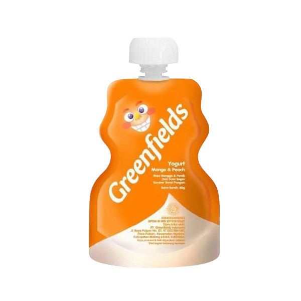 Jual GREENFIELDS KIDS YOGURT POUCH MANGO 80 GR | Shopee Indonesia