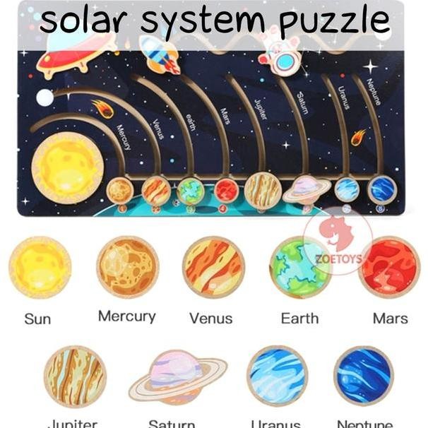 Jual Zoetoys Solar System Puzzle Planet Alat Peraga Sistem Tata Explng ...