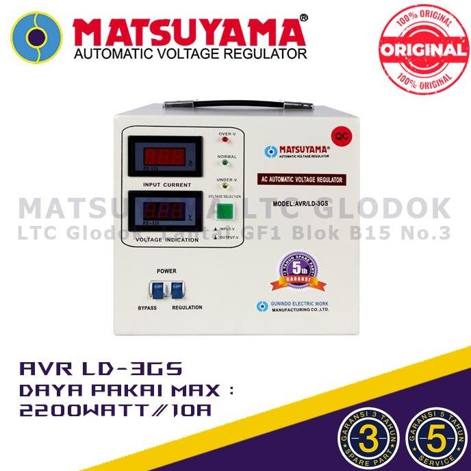 Jual Stabilizer Listrik Stavolt Voltage Regulator MATSUYAMA 3000 Watt ...