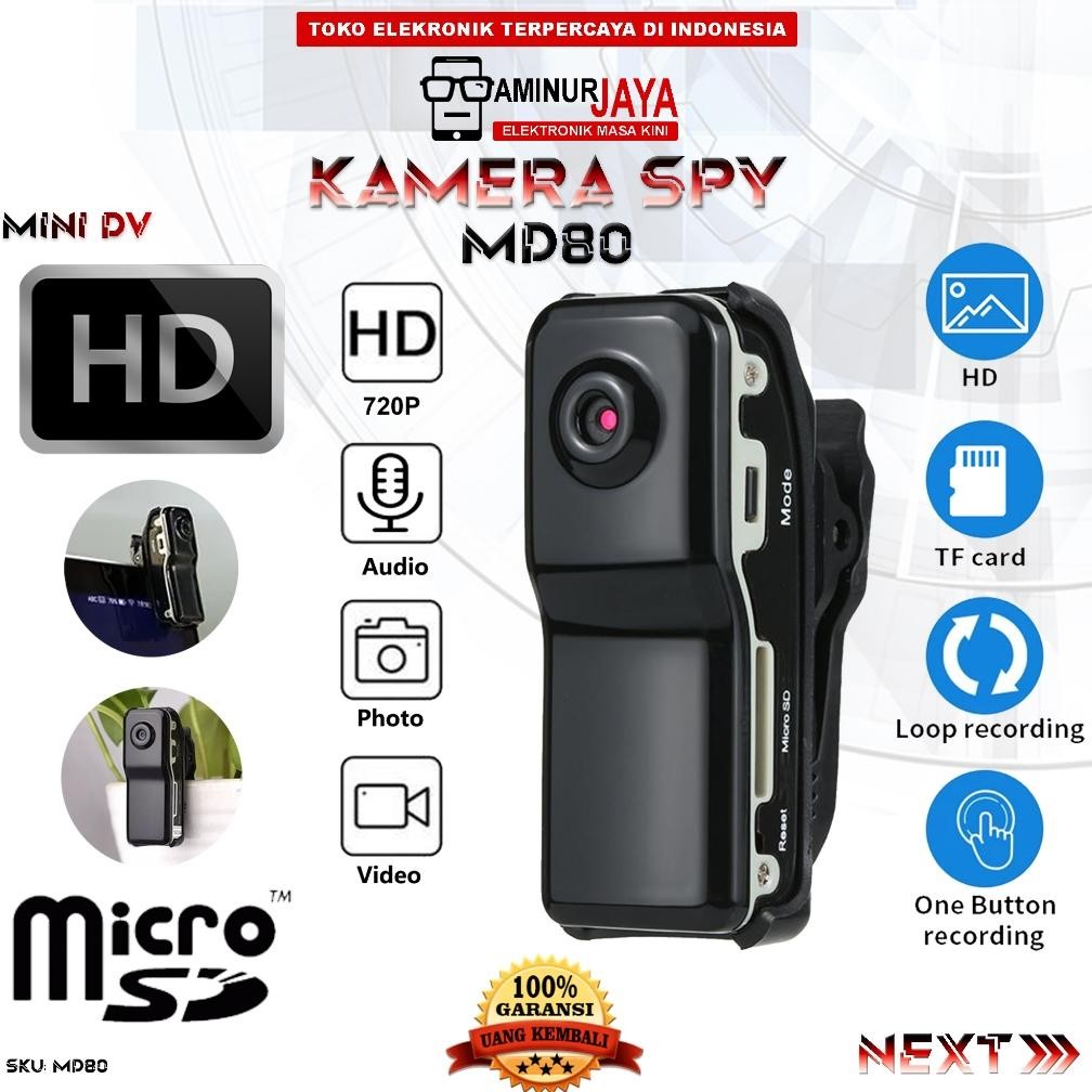 Jual Kamera Mata Mata MD80 Spy Cam DVR Video Audio Recorder Digital Camera Pocket Mini DV Sport ...