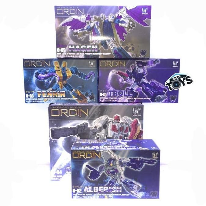 Jual The King Of The Gods Ordin Combiner Set of 5 Figures Unique toys ...