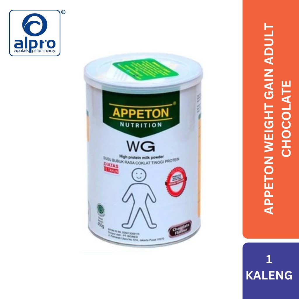 Jual Appeton Weight Gain Adult Chocolate 450G | Shopee Indonesia