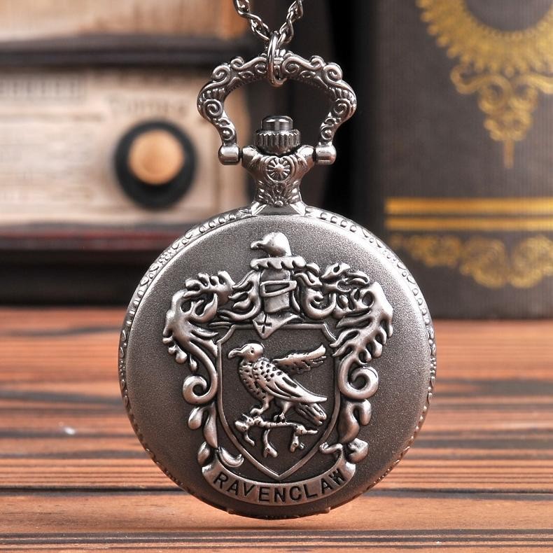 Jual RAPW Raven Claw Harry Vintage Pocket Watch Anime Jam Saku Gantung ...
