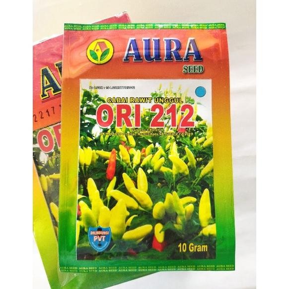 Jual Benih cabe rawit ORI 212 kemasan 10gram, cabai rawit unggul aura ...