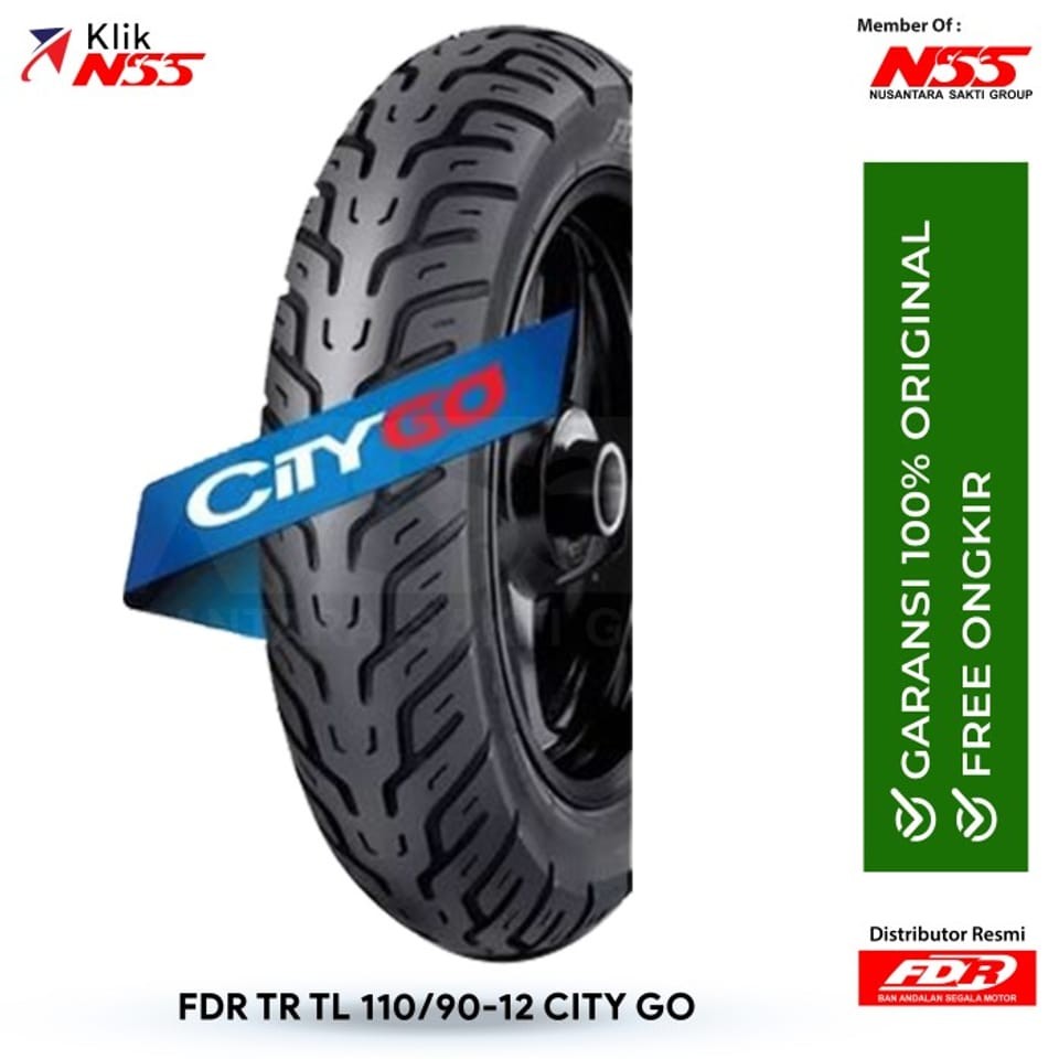 Jual BAN MOTOR FDR TR TL 110/9012 CITY GO Ban Tubeless | 2023002089017 ...
