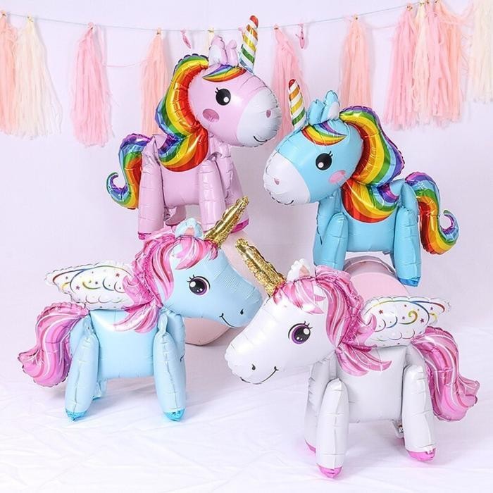 Jual Bis Cod - Ybl Balon Foil Unicorn 3D Jumbo Standing Warna Warni ...