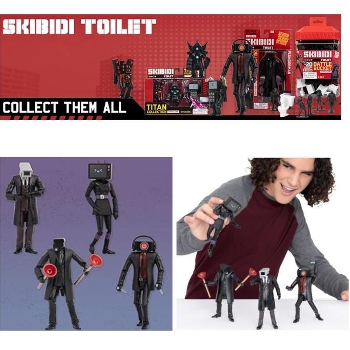 Jual Action Figure SKIBIDI Toilet Deluxe 6 inch 15 cm Figure ...