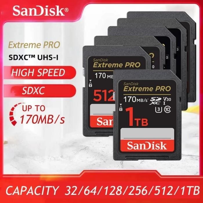 Jual Original! Sd Card Extreme Pro Sdxc Uhs-I High Speed Up To 170Mbps ...