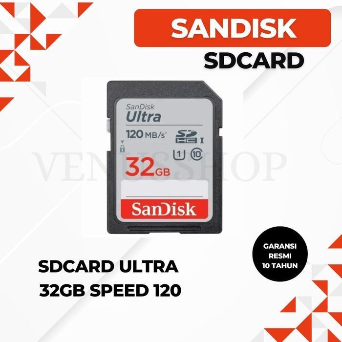 Jual Sandisk Ultra Sd Card 32Gb 120Mb/S - Sdcard 32 Gb 120 Mbps ...